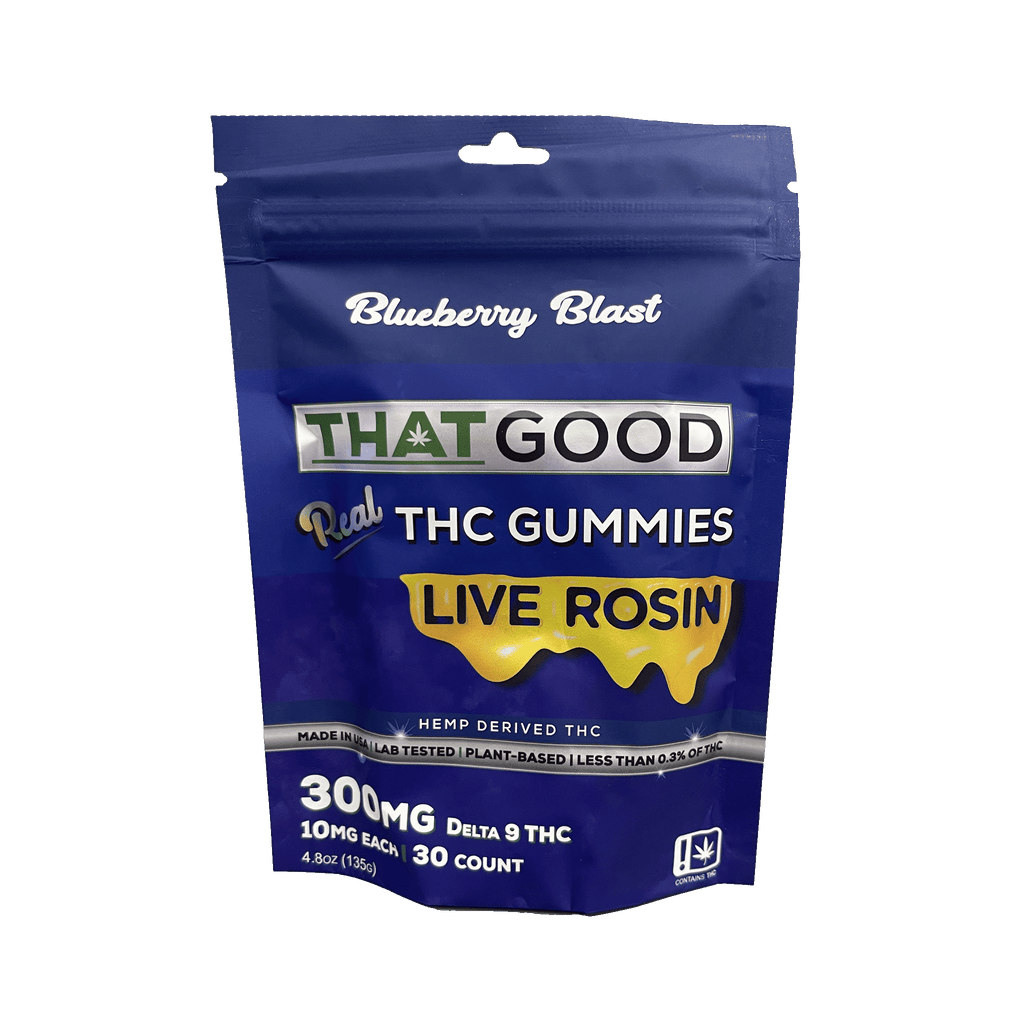 THC GUMMIES Blueberry Blast – THAT GOOD
