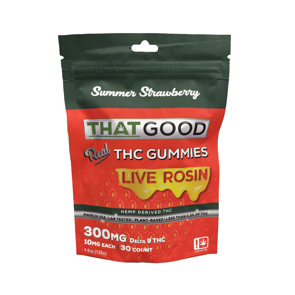 THC GUMMIES Summer Strawberry – THAT GOOD
